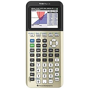 Texas Instruments TI-84 Plus CE Color Graphing Calculator, Golden Ratio (Metallic)