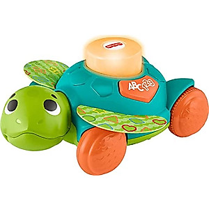 Fisher-Price Linkimals Baby & Toddler Toy Sit-To-Crawl Sea Turtle With Interactive Lights Music And Rolling Motion For Ages 9+ Months