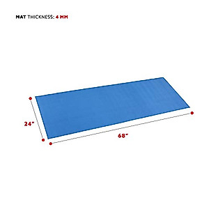 Sunny Health and Fitness Yoga Mat (Blue), Model:31