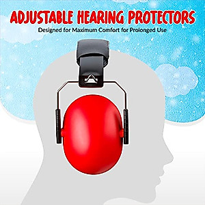 Baby Hearing Protection Earmuffs with Noise Reduction - Lightweight, Adjustable and Foldable NRR 20dB Safety Ear Protection for Infants to Toddlers (3 Months to 2 Years)
