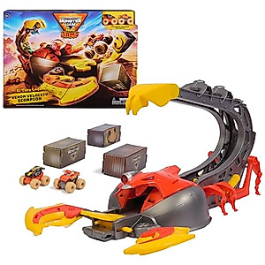 Monster Jam Mini, El Toro Loco Venom Velocity Scorpion Playset, 2 Exclusive Die-Cast El Toro Loco and Max-D Monster Truck, Kids Toys for Boys Ages 3 and Up