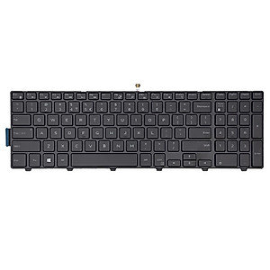 SUNMALL New Laptop Notebook Replacement Keyboard with Backlit Compatible with Dell Inspiron 15 3000 3541 3542 5547 Black US Layout