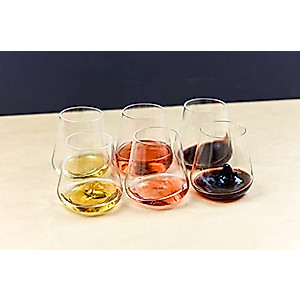 Gabriel-Glas - Set of 6 - New Stemless Austrian Crystal Wine Glass - DrinkArt Edition