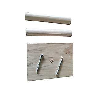 Small Parrot Bird Pet Perch Stand Parakeet Wood Standing Gym Training Grinding Toy Playstand Holder (S)