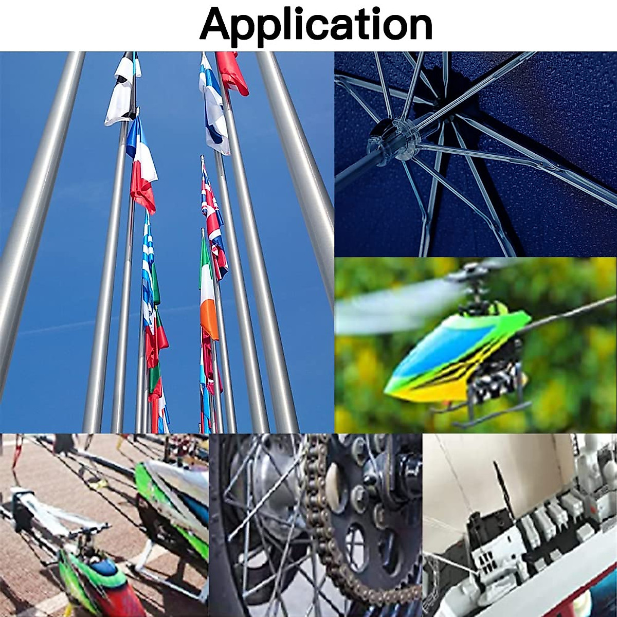 Feelers 304 Stainless Steel Hex Rod Bar S5 Opposite Side 3/16" Hexagonal Rod, 300mm Length, 1PCS