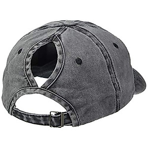 Waldeal Women's Embroidered Baseball Mom Adjustable Low Profile Ballcap Dad Hat Black