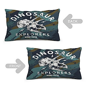 VERSUSWOLF Throw Pillow Cover Abstract Camouflage Dinosaur Rectangular Sofa Pillow Case Cushion Cover for Home Couch Bed Decor 20x36 Inch
