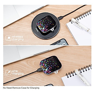 AirPod Case 2nd Generation Butterfly,AirPod Case 1st Generation Cute for Women Men with Keychain Silicone Cover Apple AirPods 2nd 1st Generation Charging Case Front Led Visible Colourful Butterflies