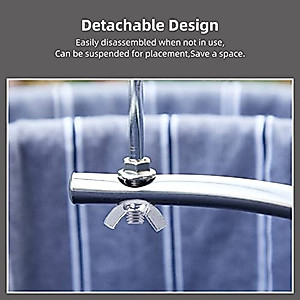 WAIKAS Spiral Sheet Hanger, 304 Stainless Steel, Space Saving Hangers for Sheets Bedspreads Coverlets Mattresses Tablecloths Sofa Covers Blankets Shawls Scarfs Capes (1-Pack)