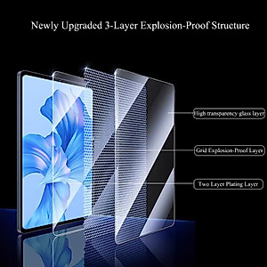 YINOVEEN 2 Pack Tempered Glass Screen Protector for Fire HD 10 Tablet 10.1 inch (9th/7th Generation, 2019/2017 Release), 2.5D Radian, 9H Hardness(Not Fit Fire HD 10 11th/13th Gen, 2021/2023)