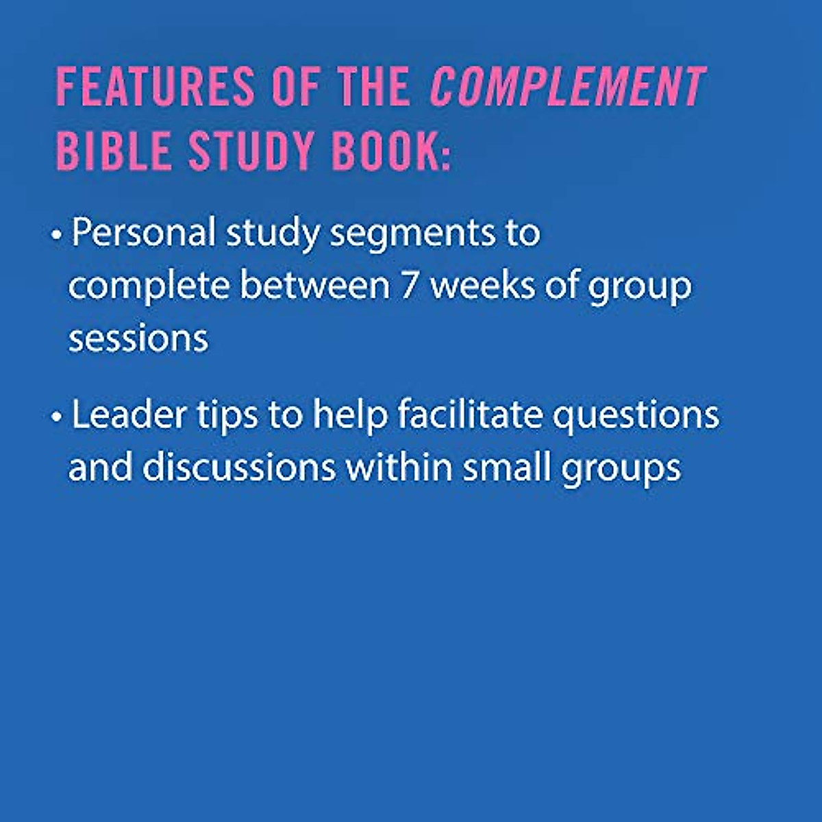 Complement - Bible Study Book: Seeing the Beauty of Marriage Through Scripture