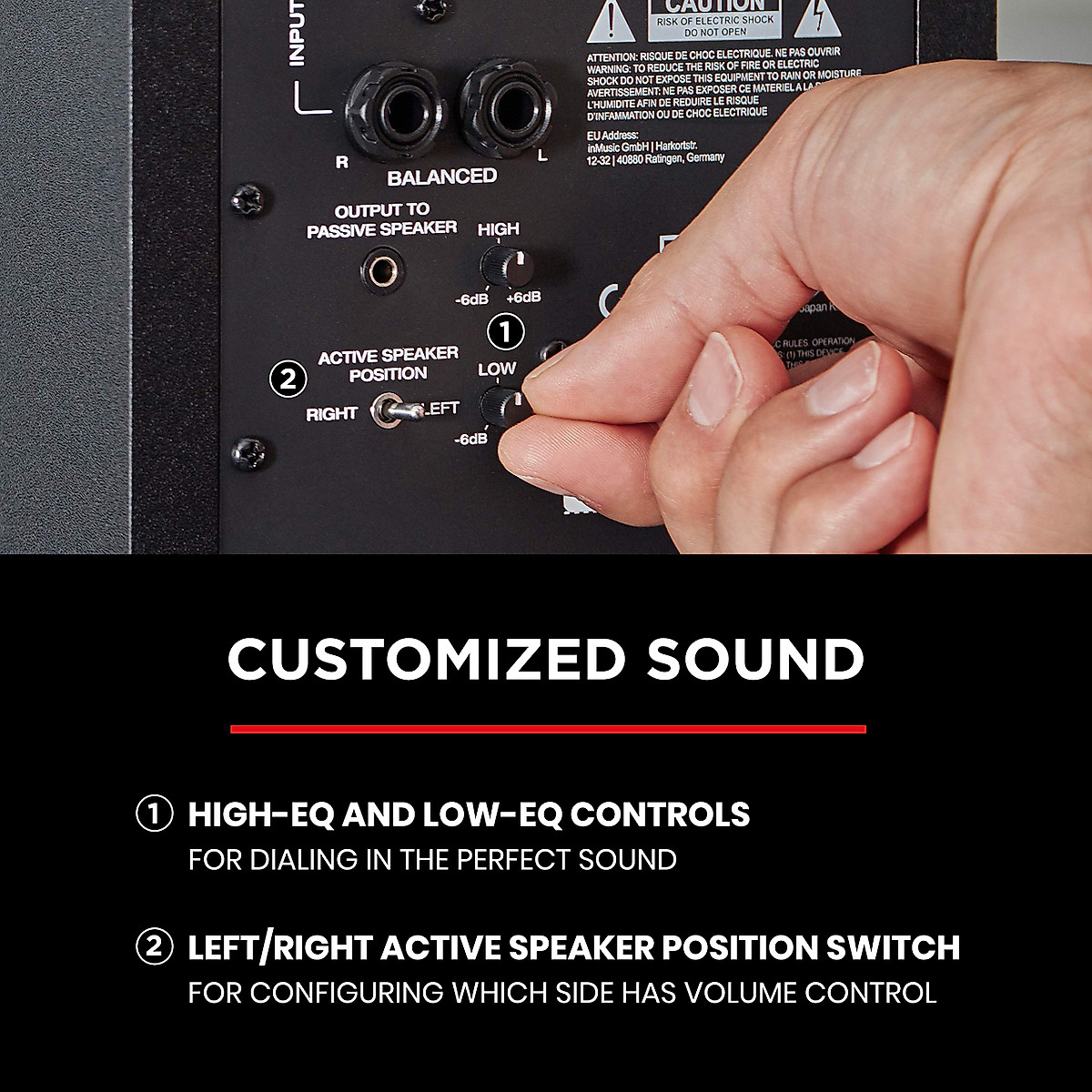 M-Audio BX4 4.5" Studio Monitors, HD PC Speakers for Recording and Multimedia with Music Production Software, 120W, Pair, Black