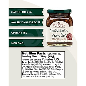 Stonewall Kitchen Roasted Garlic Onion Jam, 13 Ounces