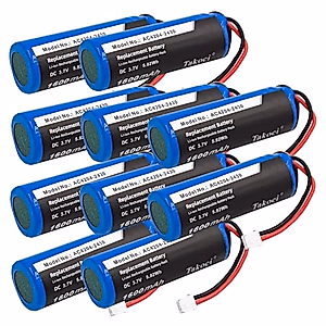 SCESMIA 10pcs Replacement Battery for D700 D760 D730 D740 D750 D755 D600 Barcode Scanner, Fits AC4204-2431 1610-00022 AC4204-2430 AC4204-2432 3.7 V 1600 mAh