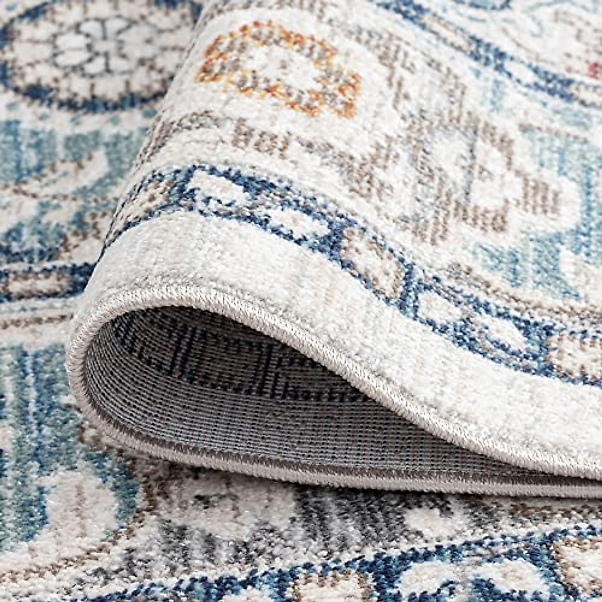 Tayse Genevieve Gray Large 8x10 Area Rug 8x10 - Area Rugs for Living Room - Dining Room Rug - Bedroom Rug - Kitchen or Entryway Rug Carpet - Alfombras para Salas - Transitional, Oriental