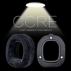 CCRE Velour Earpads Replacement for Astro A50 GEN4 Headset - Astro A50 Mod Kit - A50 Accessories/Ear Cushion/Ear Cups (Black)