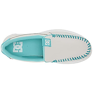 DC womens Dc Women's Villian 2 Skate Shoe, Grey/Green, 7.5 US