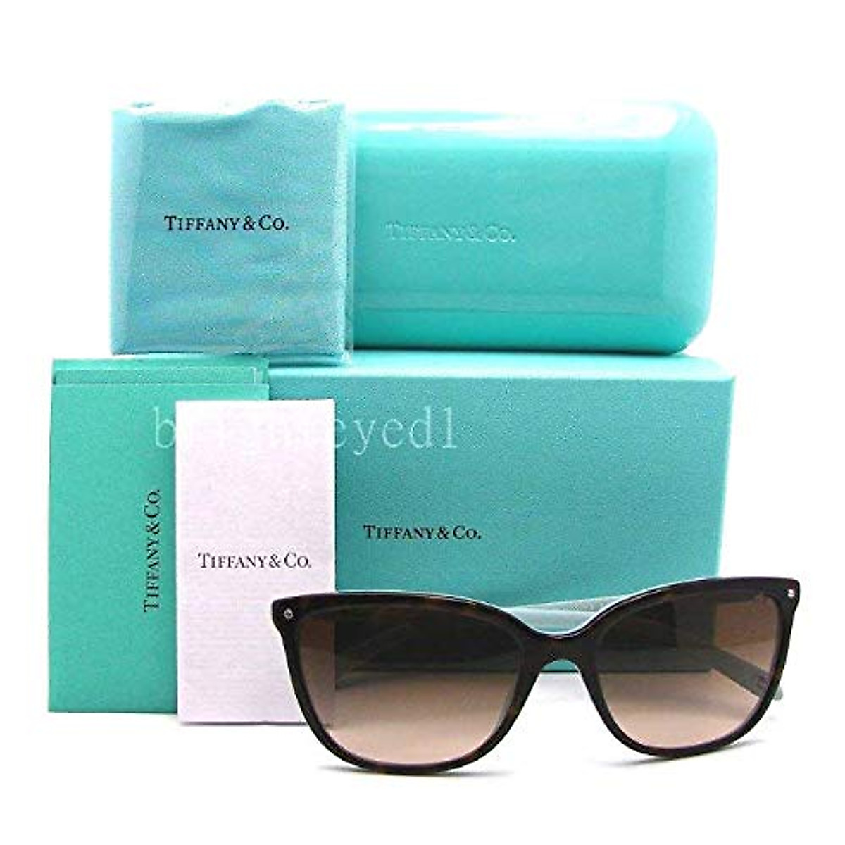 Tiffany TF4105HB 8134-3B Tortoise TF4105HB Cats Eyes Sunglasses Lens Category 3