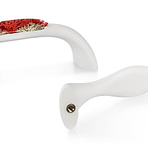 RODAILYCAY Coral 4 Packs Kitchen Drawer Pulls, Crystal Glass Cabinet Handles Pulls, Cupboard Door Knobs, Kitchen Hardware Pulls for Dresser Drawers