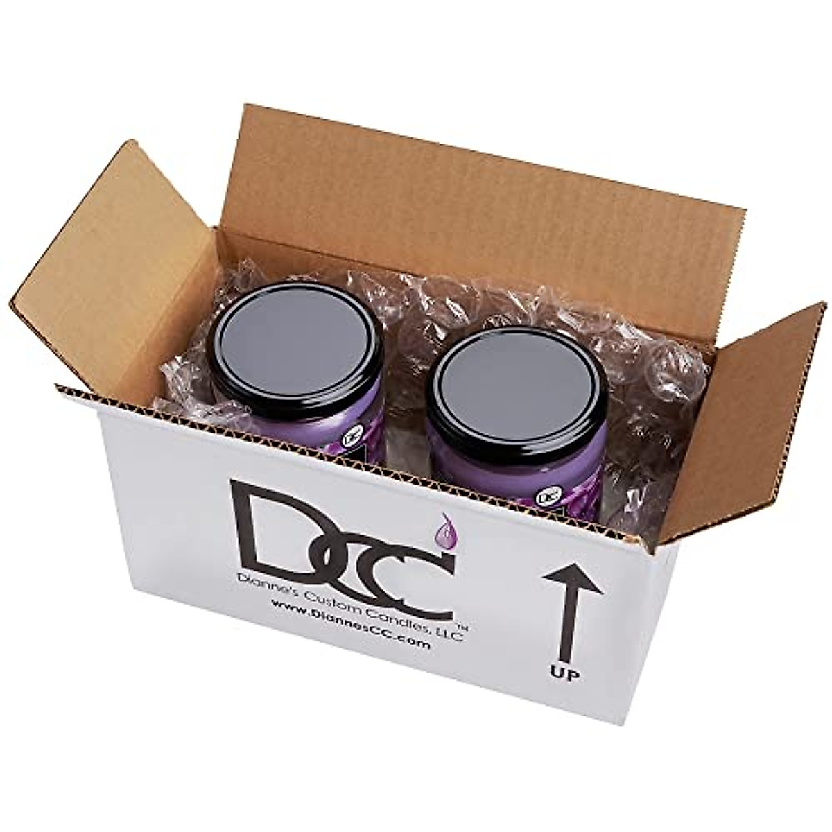 Lilac Blossom Two Pack Odor Eliminating Highly Fragranced Candle - Eliminates 95% of Pet, Smoke, Food, and Other Smells Quickly - Up to 80 Hour Burn time - 12 Ounce Premium Soy Blend