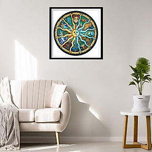 Zodiac Horoscope Puzzles for Adults 1000 Pieces Challenging Puzzle Perfect for Game Nights 1000 Piece Jigsaw Puzzles for Kids, Family, Friends and Lovers, Finished Size 26.7" x 26.7"