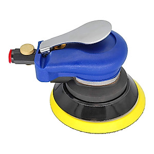 5 Inch Air Random Orbital Sander, Pneumatic Palm Sander tool with 10 Pcs Sandpapers, Air Sanders For Auto Body Work By Bowd