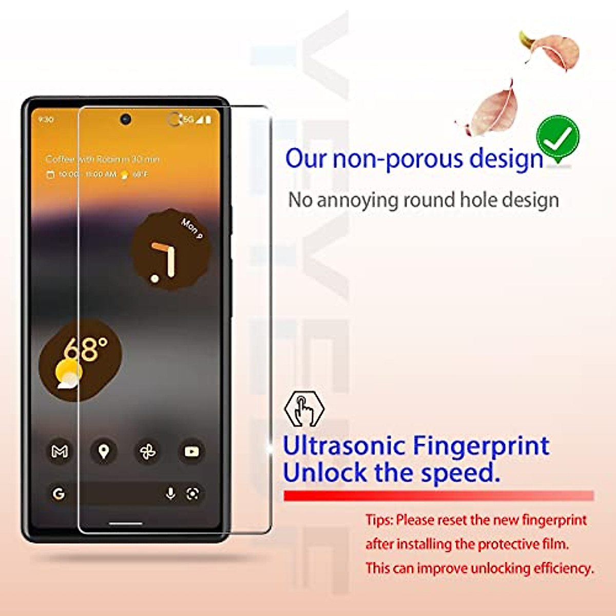 YEYEBF Google Pixel 6A 5G Screen Protector + Camera Lens Protectors, [2+2 Pack] Full Coverage Tempered Glass Screen Protector for Google Pixel 6a 5G-6.1 Inch [Case-Friendly][Fingerprint Compatible]