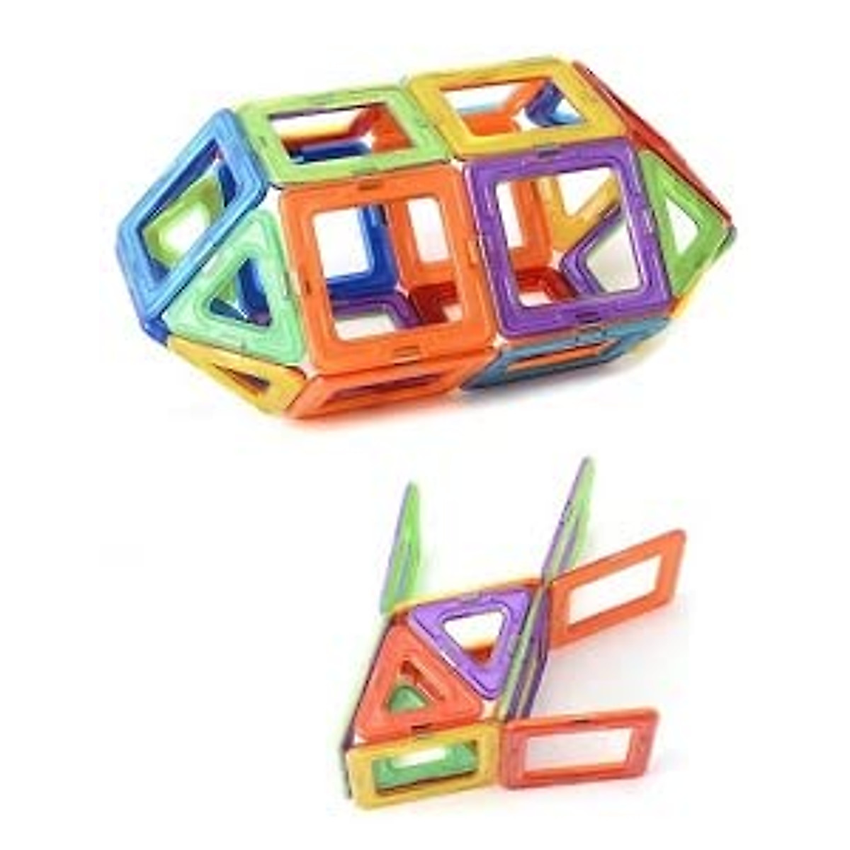 JDBF Magnetic Building Tiles Set for Kids | 30 Pieces Colorful, Durable, & Safe Construction Blocks | STEM Educational Toys for Creative Learning | Perfect for 3+ Years