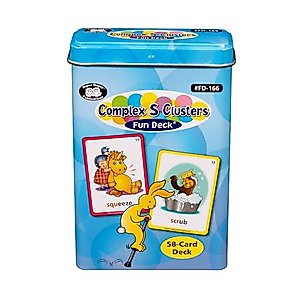 Super Duper Publications | Complex S Clusters Sounds Fun Deck Flash Cards | Educational Learning Resource for Children