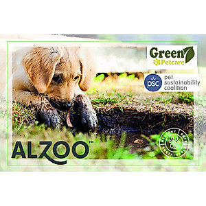 ALZOO Flea and Tick Repellent Shampoo for Dogs, Effectively Repels Fleas, Ticks & Mosquitos, 100% Plant-Based Active Ingredients, Sulfate & Paraben-Free, 12 Fl. Oz.