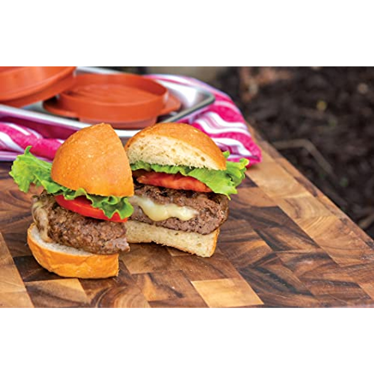 Nordic Ware 365 Indoor/Outdoor Stuffed Burger Maker and Patty Press