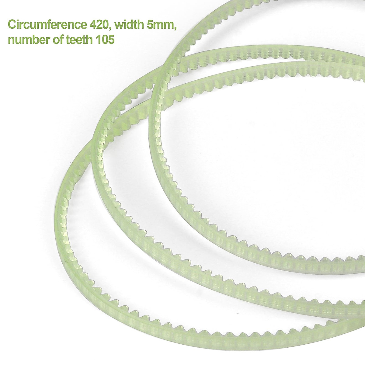 ICZW 20pcs Gear Belt Tooth Belt Spare Part for FR-900 FRM-900 Series Continuous Bag Sealing Machine (420mm)