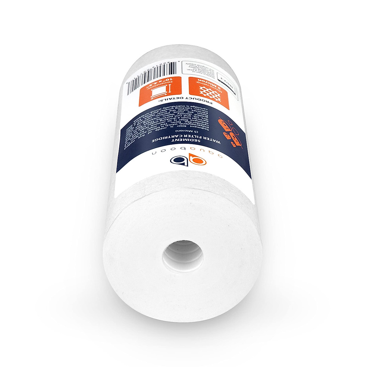 Aquaboon 5 Micron Water Filter 10 x 4.5 - Big Sediment Water Filter - Whole House Water Filter Replacement Cartridge Compatible With W15-PR, DGD-5005, GXWH35F, GXWH30C, HD-950, WFHD13001B (12 Pack)