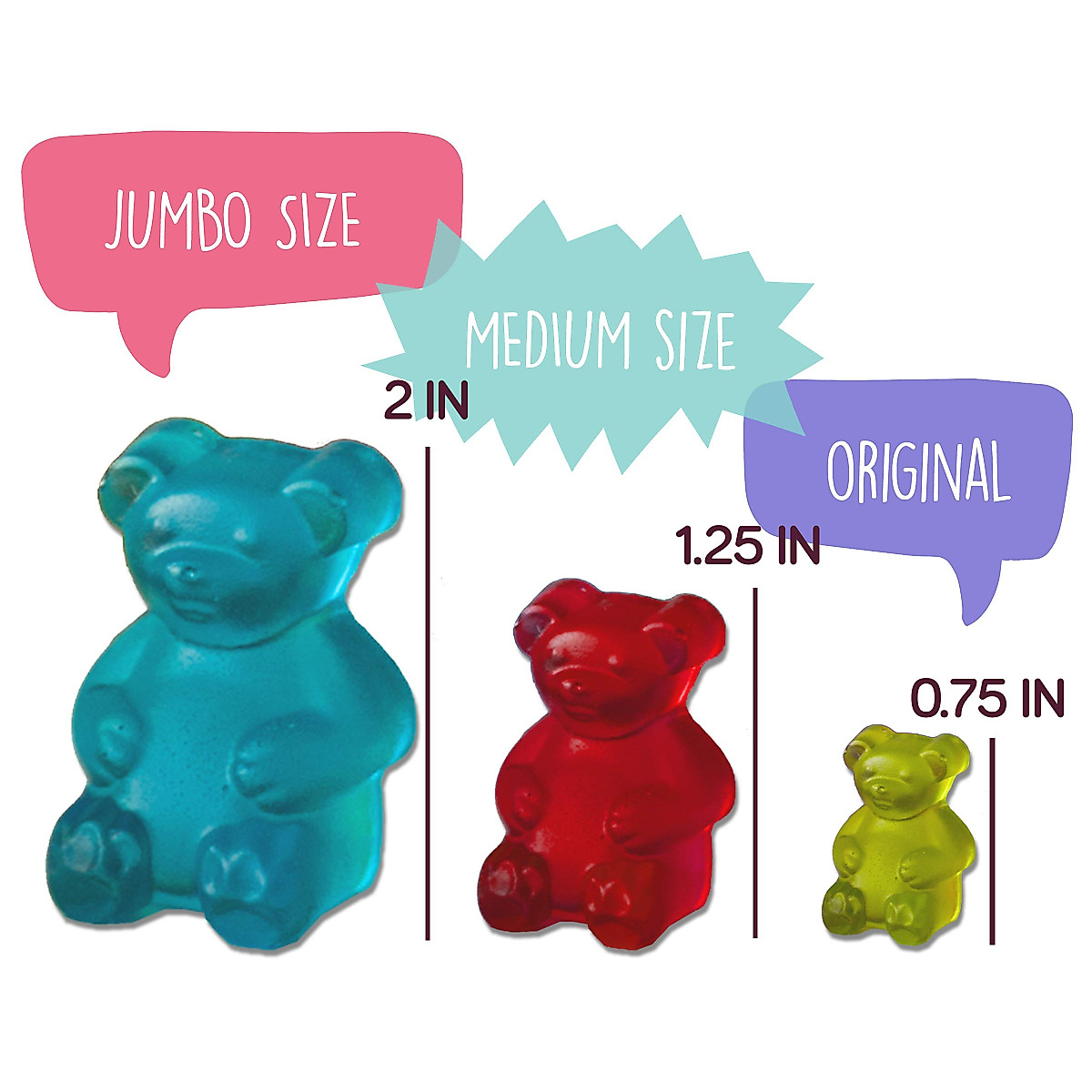 Medium Sized Silicone Gummy Bear Making Kit by The Modern Gummy with dropper and silicone measuring cup