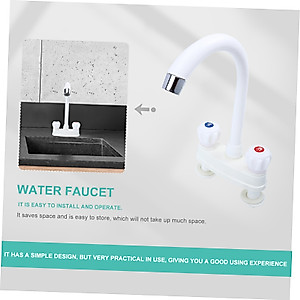 Plastic Faucet Kitchen Faucet Basin Two Handle Faucet Sink Two Handle Faucet Kitchen Basin Faucet Kitchen Sink Faucet Kitchen Two Handle Faucet Plastic Double Handle Faucet