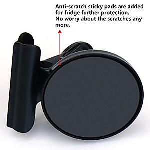 12pack Fridge Magnets Refrigerator Magnets Magnetic Clips Heavy Duty Detailed List Display Paper Fasteners on Home& Office& Teaching (Black, 12)