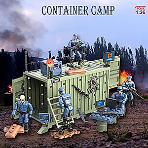 YEIBOBO ! Special Forces Mini Military Action Figure with Weapons and Accessories (Lightning SWAT Team XJ-9906)