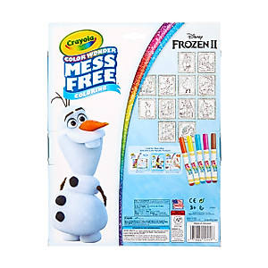 Crayola Frozen 2 Glitter Effects Color Wonder Set, Mess Free Coloring, Gift for Kids, 3, 4, 5, 6