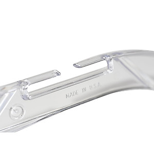 NAHANCO 500 Plastic Shirt/Dress Hanger with Swivel Chrome Hook, Heavy Weight, 17", Clear (Pack of 100)