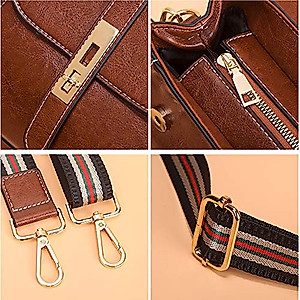 zhongningyifeng Crossbody Purse for Women Shoulder Bag Soft Leather Waterproof Fashion Handbag Small Upgrade (black)