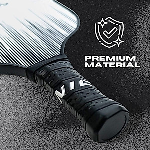 Odin Pickleball Paddles Set of 2 Premium Graphite Polypropylene Honeycomb Core Pickle Ball Paddles - 3 Balls Ultra Cushion Grip - Pickleball Racket Case Bag - Gift for Men Women Indoor Outdoor Games