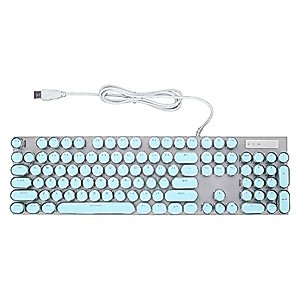 LBEC Mechanical Keyboard, Red Switch Mechanical Gaming Keyboard 104 Keys RGB Backlight for Office (Red Switch)