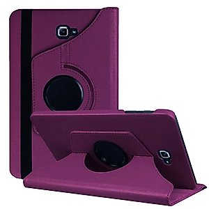 Tablet Case for Samsung Galaxy Tab A 10.1 2016 Model T580, EKVINOR Premium PU Leather 360 Degree Rotating Cover for Galaxy Tab A 10.1 inch