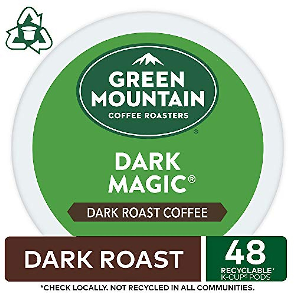 Green Mountain Coffee Roasters Dark Magic, Single-Serve Keurig K-Cup Pods, Dark Roast Coffee, 48 Count