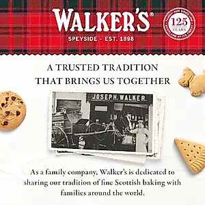 Walker’s Assorted Shortbread Cookies in Festive Shapes– Shortbread Cookie Tin (12.6 oz) - Includes Christmas Tree, Bell, Star and Santa Claus Shaped Christmas Cookies in Tin
