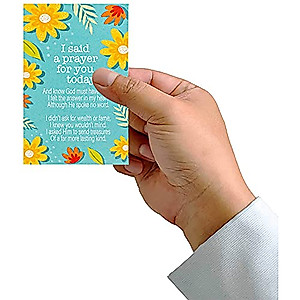 Said A Prayer Blue 3 x 2 Cardstock Keepsake Itty Bitty Bookmarks Pack of 24