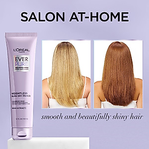 L’Oréal Paris Blow Dry Primer for 48 HR Frizz Control, Sulfate Free, EverPure 5.1 fl oz