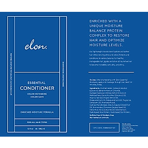 Elon Complete Kit for Thinning Hair – Elon Essential Shampoo and Conditioner Set + Matrix 5000 Hair Growth Supplement – NO Sulfates, Parabens or Phthalates