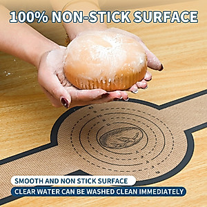 2 Pcs Silicone Bread Sling for Dutch Oven Liners Silicone Baking Mat [Non-Stick & Heat Resistant] Reusable Sourdough Bread Baking Supplies with Long Handle Bread Making Tools for Transfer Sourdough