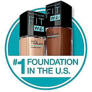 Maybelline Fit Me Matte + Poreless Liquid Oil-Free Foundation Makeup, Classic Beige, 1 fl; oz